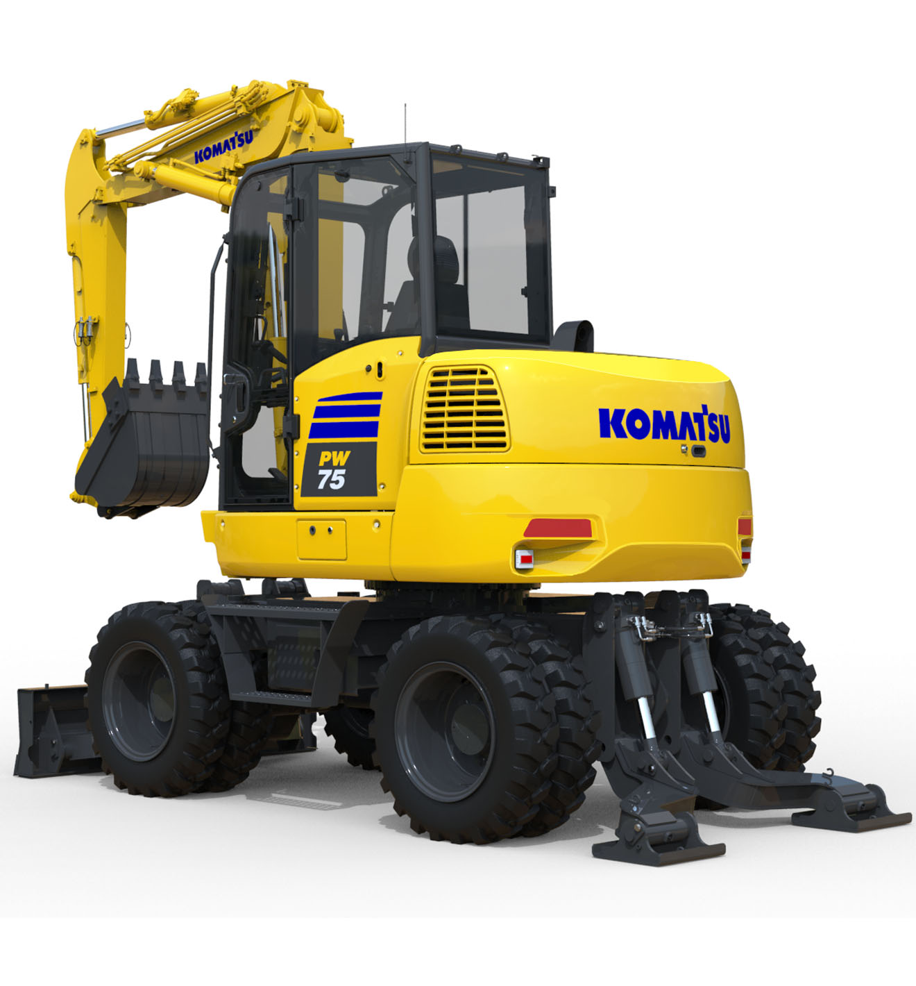 Komatsu presents its all-new 7,5-tonne mini wheeled excavator at Bauma 2025
