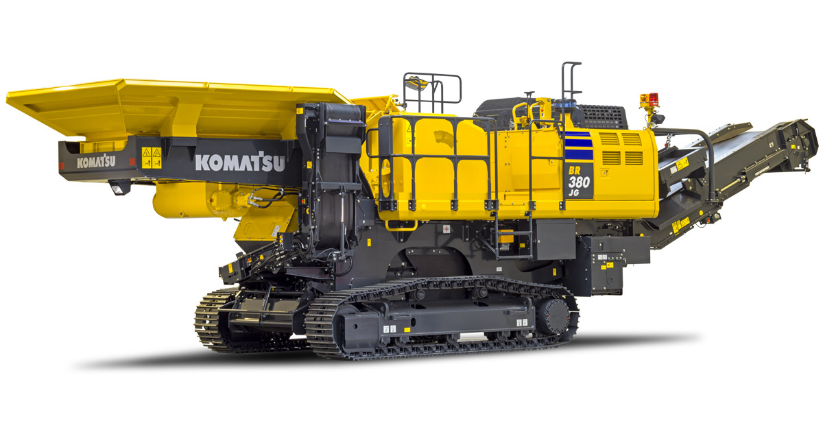 Komatsu Europe stellt den neuen mobilen Backenbrecher BR380JG-3 vor
