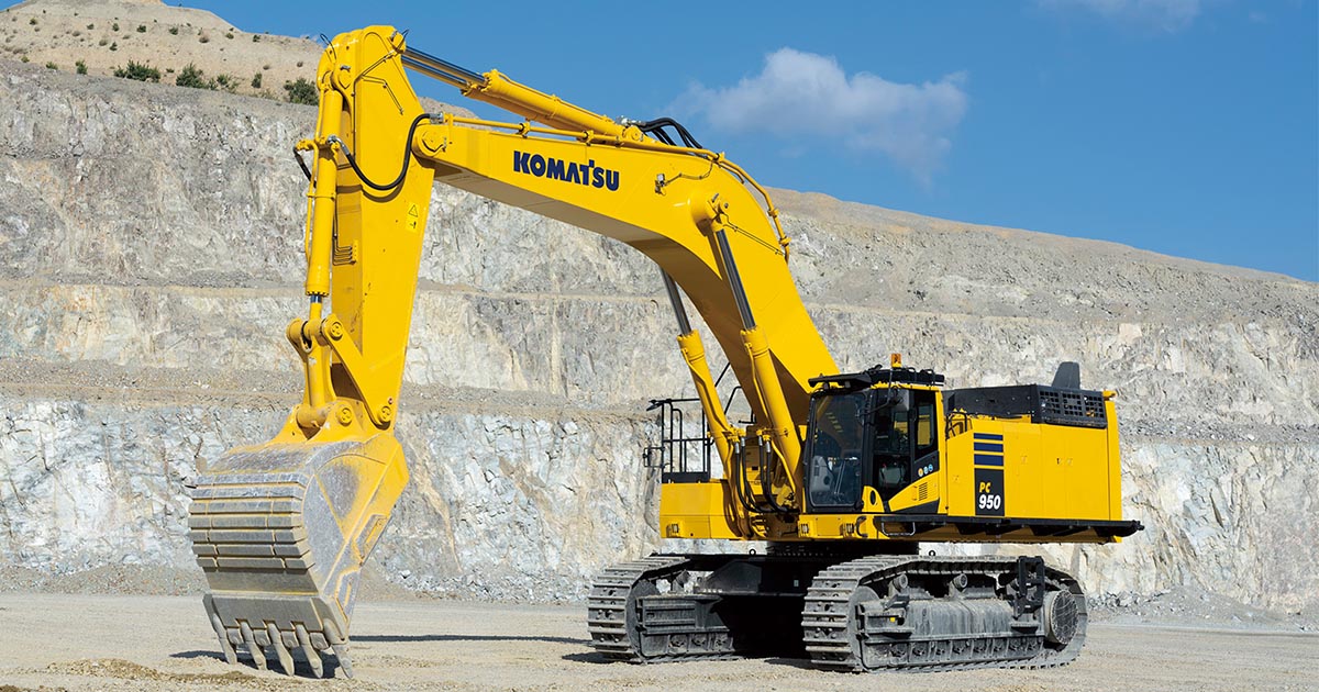 Komatsu presenta il nuovo escavatore PC950-11 al bauma 2022