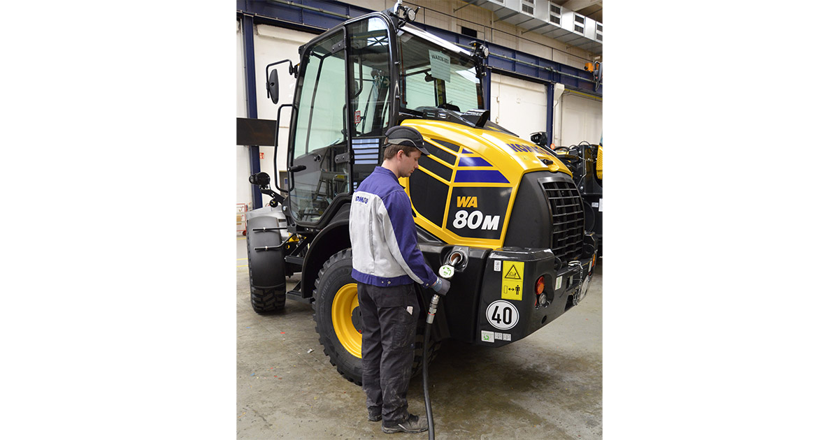Komatsu announces switch to HVO factory-fill fuel