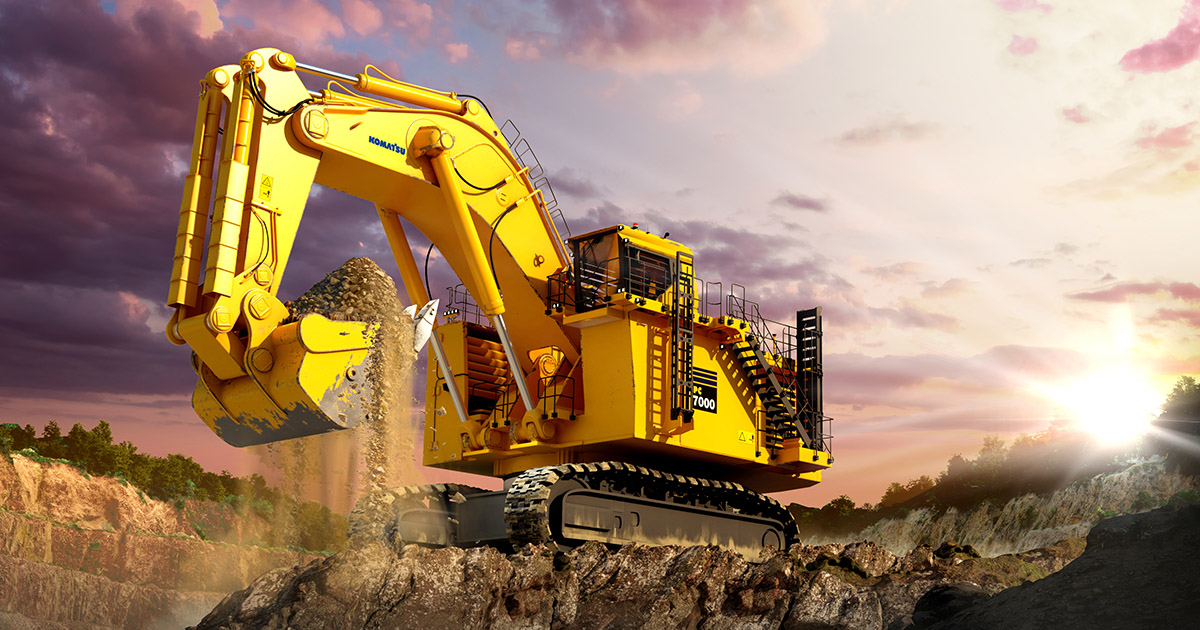Komatsu präsentiert auf der bauma 2025 den elektrisch angetriebenen Großhydraulikbagger PC7000 ...