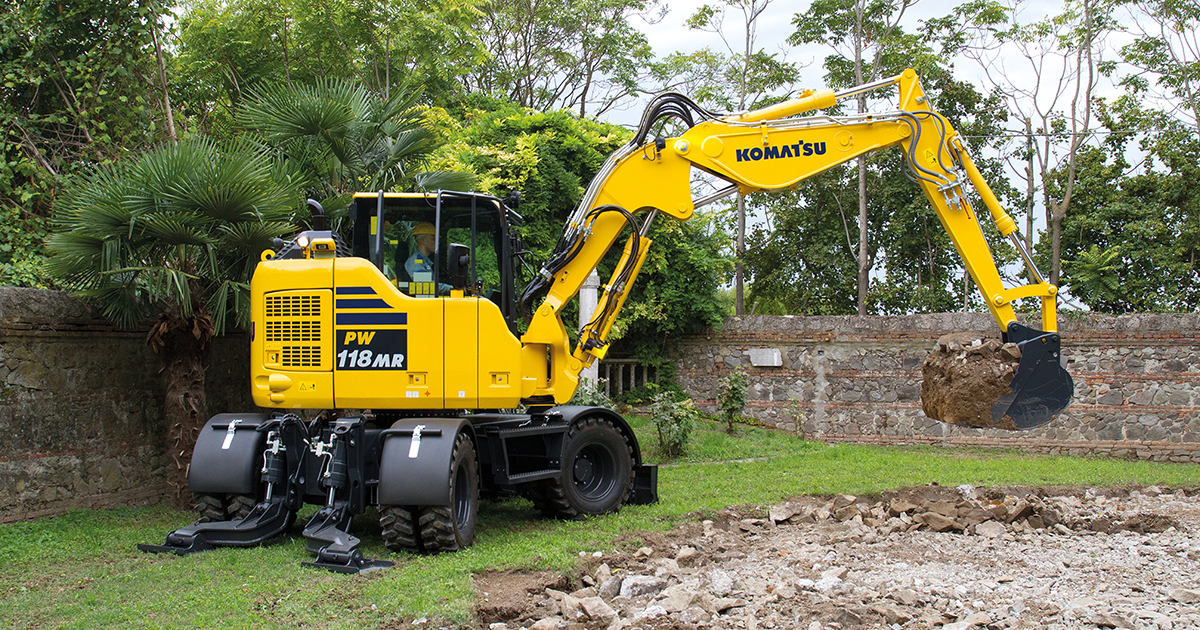 Wheeled Midi Excavators | Komatsu