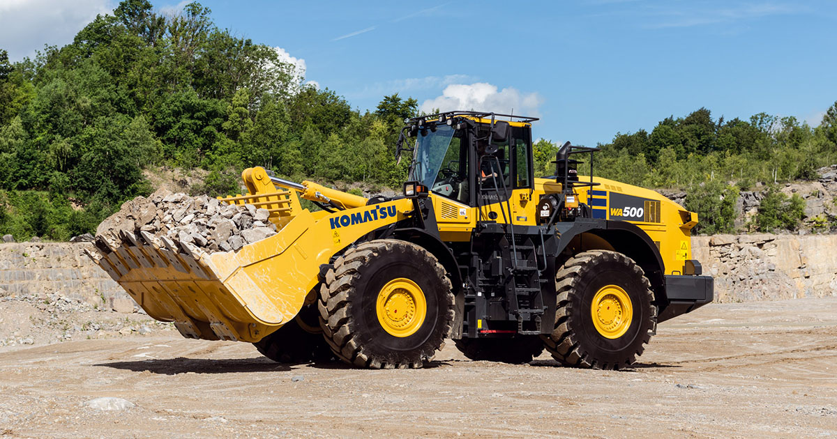 Komatsu Wheel Loader WA500-8 Stone Handler