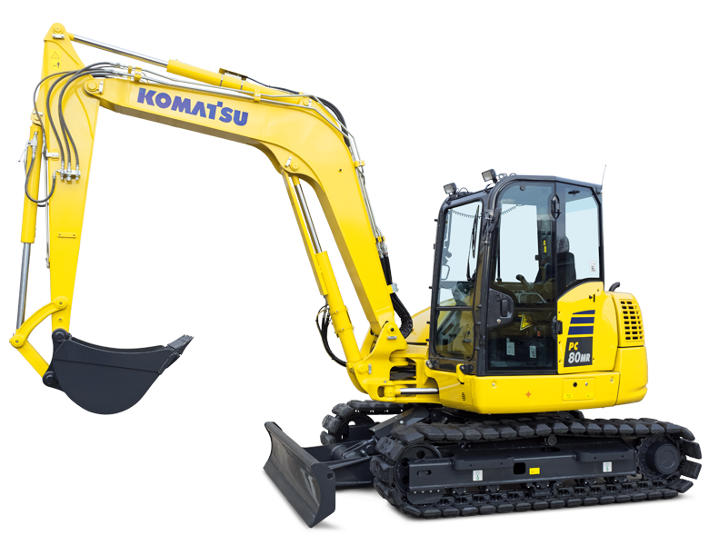 Komatsu Crawler Midi Excavator PC80MR-5 | Komatsu